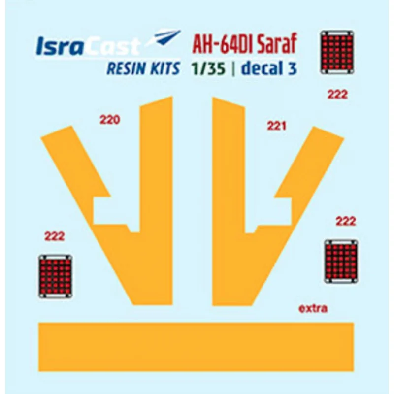 Decalcomania IAF Bell/Boeing AH-64DI 'Saraf' -126